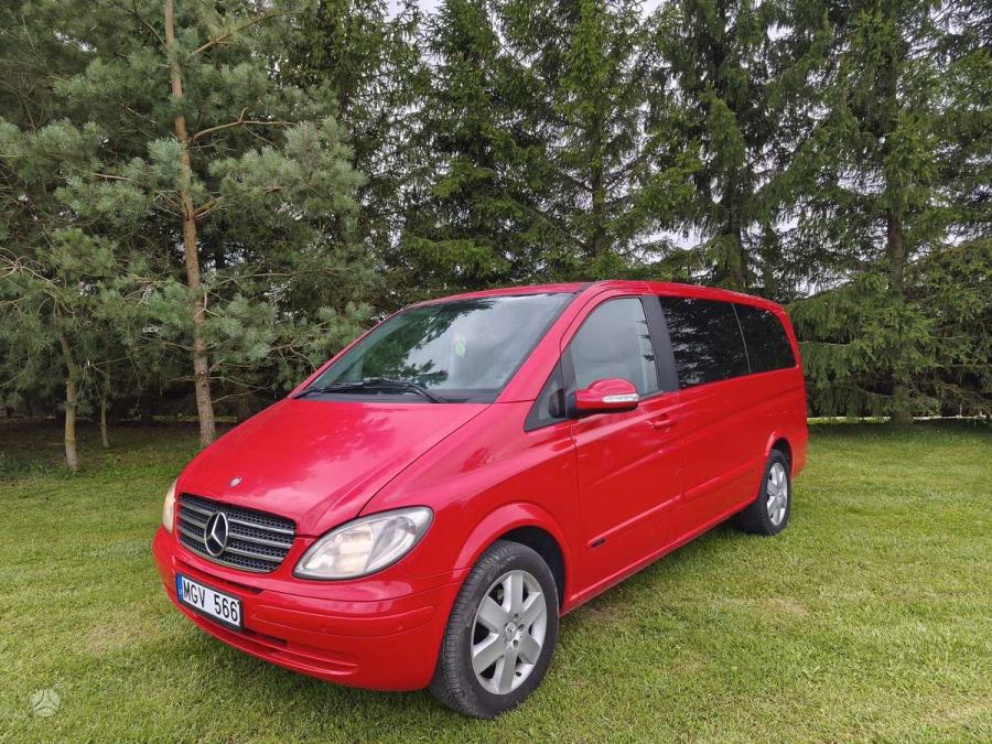 Red Mercedes-Benz Viano 2005 in Marijampole, with an engine capacity of 2.00 L and mileage of 306 thousand km for 5900 €, photo 6 on AUTOMOTO.COM.LV
