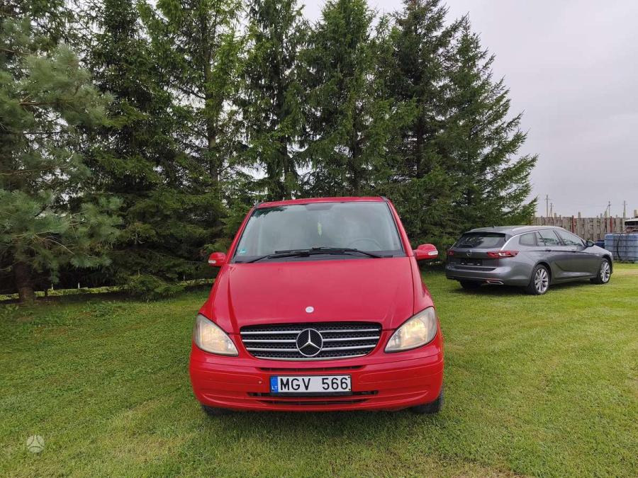Red Mercedes-Benz Viano 2005 in Marijampole, with an engine capacity of 2.00 L and mileage of 306 thousand km for 5900 €, photo 7 on AUTOMOTO.COM.LV