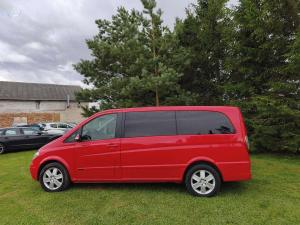 Red Mercedes-Benz Viano 2005 in Marijampole, with an engine capacity of 2.00 L and mileage of 306 thousand km for 5900 €, photo 10 on AUTOMOTO.COM.LV