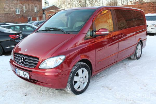 Red Mercedes-Benz Viano 2008 in Liepaja, with an engine capacity of 2.20 L and mileage of 256 thousand km for 11800 €, photo 2 on AUTOMOTO.COM.LV
