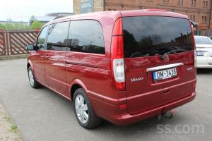 Red Mercedes-Benz Viano 2008 in Liepaja, with an engine capacity of 2.20 L and mileage of 256 thousand km for 11800 €, photo 4 on AUTOMOTO.COM.LV