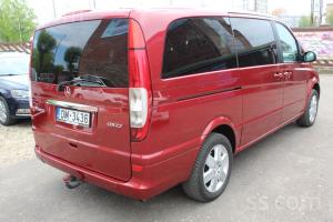 Red Mercedes-Benz Viano 2008 in Liepaja, with an engine capacity of 2.20 L and mileage of 256 thousand km for 11800 €, photo 5 on AUTOMOTO.COM.LV