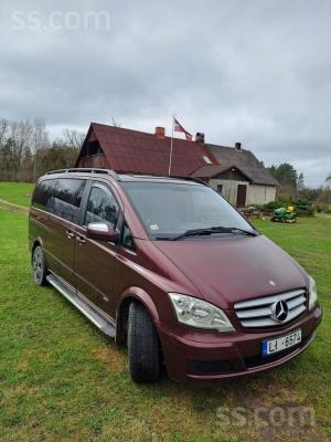 Sarkans Mercedes-Benz Viano 2007 Ogre, ar dzinēja tilpumu 2.20 L un nobraukumu 334 tūkst. km par 6000 €, foto 2 vietnē AUTOMOTO.COM.LV