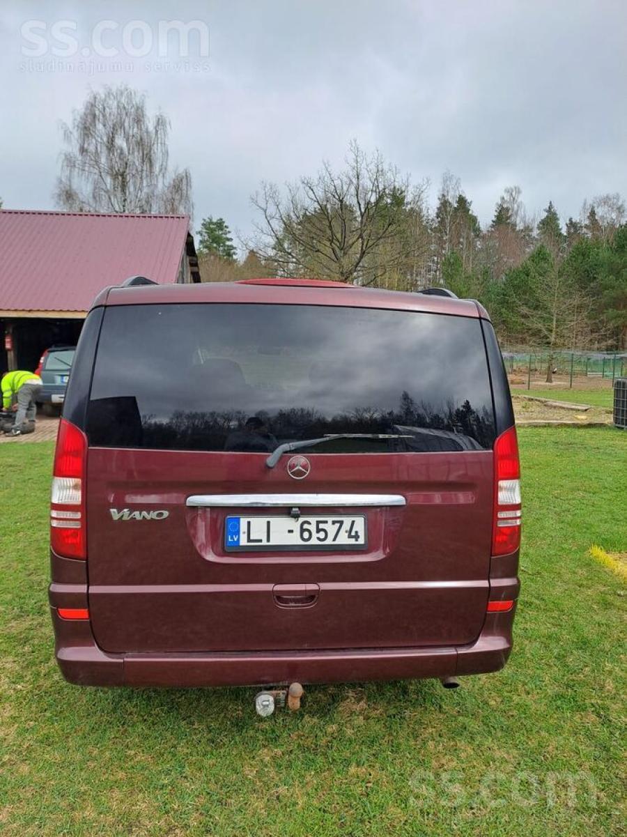 Sarkans Mercedes-Benz Viano 2007 Ogre, ar dzinēja tilpumu 2.20 L un nobraukumu 334 tūkst. km par 6000 €, foto 4 vietnē AUTOMOTO.COM.LV