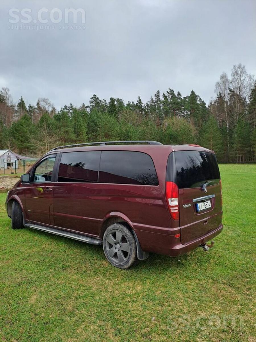 Sarkans Mercedes-Benz Viano 2007 Ogre, ar dzinēja tilpumu 2.20 L un nobraukumu 334 tūkst. km par 6000 €, foto 5 vietnē AUTOMOTO.COM.LV