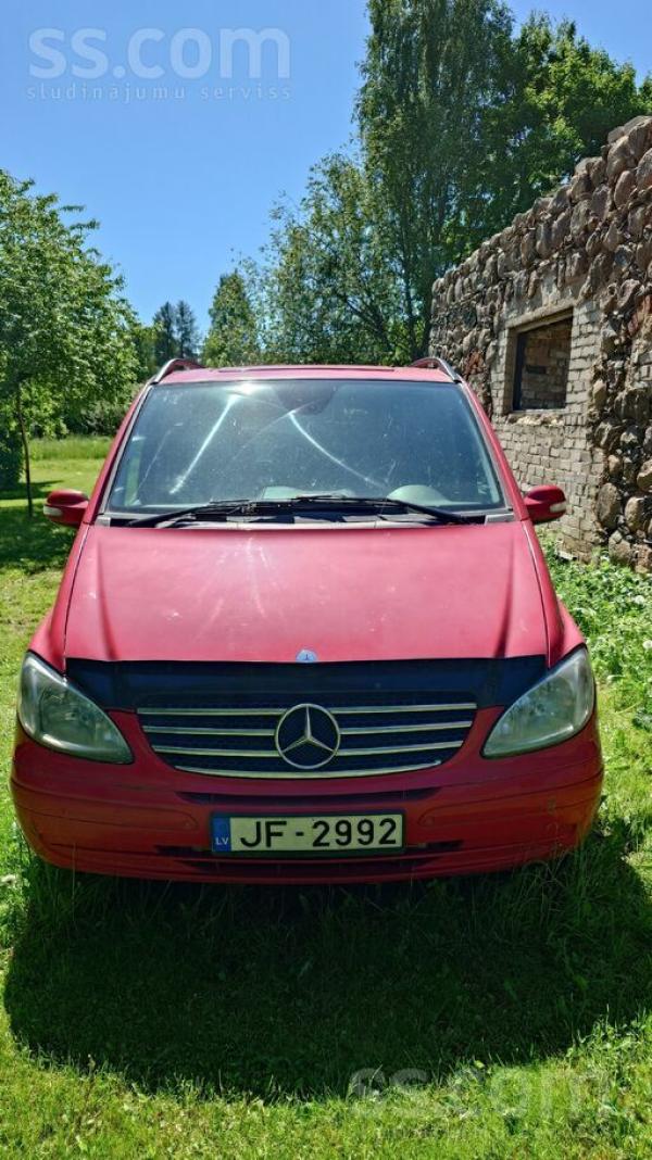 Мерседес Виано 2009 в Валмиера на AUTOMOTO.COM.LV Красный Мерседес Виано 2009 в Валмиера, объемом двигателя 2.20 л и пробегом 320 тыс. км за 2800 €, фото 8 на AUTOMOTO.COM.LV