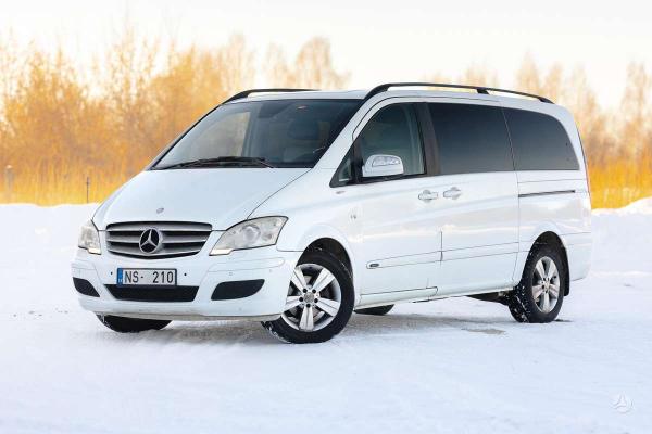 White Mercedes-Benz Viano 2012 in Jelgava, with an engine capacity of 3.00 L and mileage of 397 thousand km for 12900 €, photo 9 on AUTOMOTO.COM.LV
