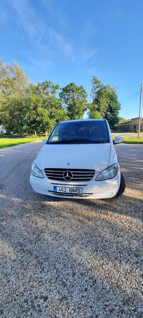 White Mercedes-Benz Viano 2009 in Tallinn, with an engine capacity of 2.10 L and mileage of 380 thousand km for 7440 €, photo 1 on AUTOMOTO.COM.LV