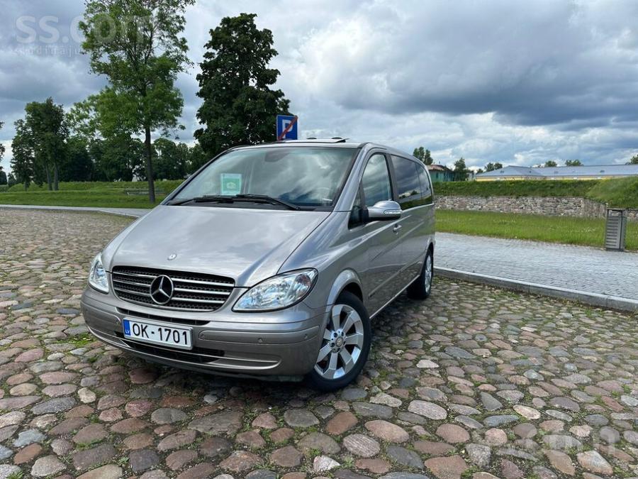 Yellow Mercedes-Benz Viano 2009 in Kraslava, with an engine capacity of 3.00 L and mileage of 173 thousand km for 11500 €, photo 3 on AUTOMOTO.COM.LV
