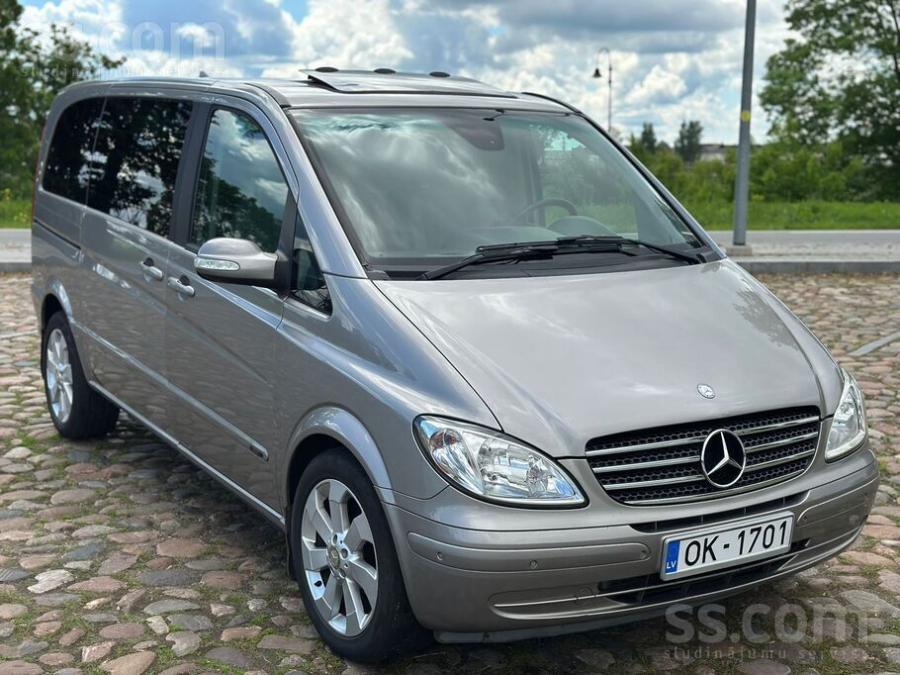 Yellow Mercedes-Benz Viano 2009 in Kraslava, with an engine capacity of 3.00 L and mileage of 173 thousand km for 11500 €, photo 6 on AUTOMOTO.COM.LV