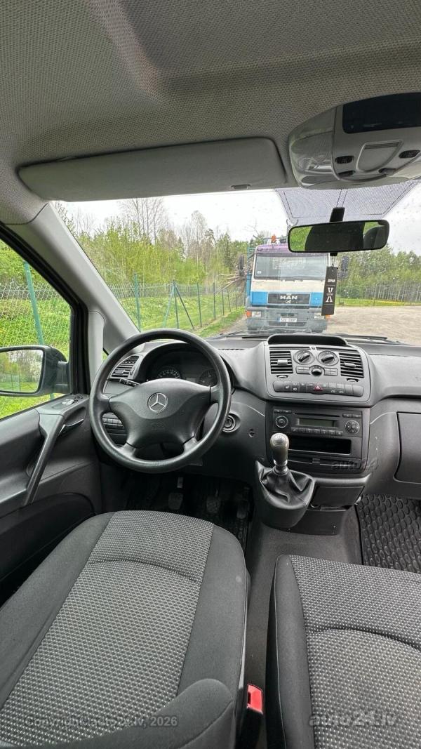Beige Mercedes-Benz Vito 2013 in Tallinn, with an engine capacity of 2.10 L and mileage of 217 thousand km for 11900 €, photo 6 on AUTOMOTO.COM.LV