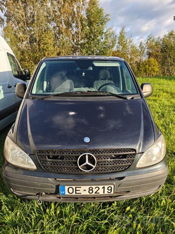 Черный Мерседес Вито 2005 в Огре, объемом двигателя 2.00 л и пробегом 283 тыс. км за 3000 €, фото 1 на AUTOMOTO.COM.LV