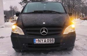 Black Mercedes-Benz Vito 2012 in Vilnius, with an engine capacity of 2.14 L and mileage of 276 thousand km for 10500 €, photo 4 on AUTOMOTO.COM.LV
