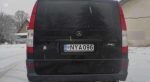 Black Mercedes-Benz Vito 2012 in Vilnius, with an engine capacity of 2.14 L and mileage of 276 thousand km for 10500 €, photo 6 on AUTOMOTO.COM.LV