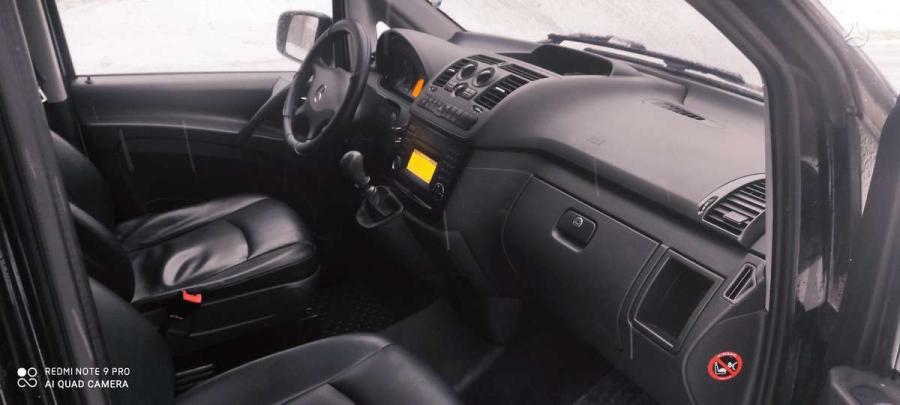 Black Mercedes-Benz Vito 2012 in Vilnius, with an engine capacity of 2.14 L and mileage of 276 thousand km for 10500 €, photo 19 on AUTOMOTO.COM.LV
