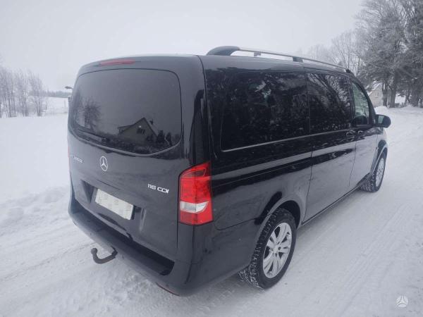 Black Mercedes-Benz Vito 2017 in Telschi, with an engine capacity of 2.20 L and mileage of 175 thousand km for 18700 €, photo 7 on AUTOMOTO.COM.LV