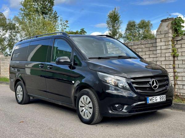 Black Mercedes-Benz Vito 2018 in Kaunas, with an engine capacity of 2.14 L and mileage of 242 thousand km for 17000 €, photo 1 on AUTOMOTO.COM.LV