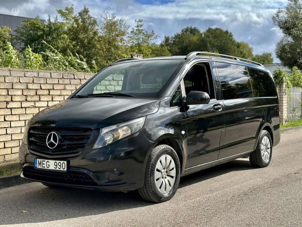 Black Mercedes-Benz Vito 2018 in Kaunas, with an engine capacity of 2.14 L and mileage of 242 thousand km for 17000 €, photo 2 on AUTOMOTO.COM.LV