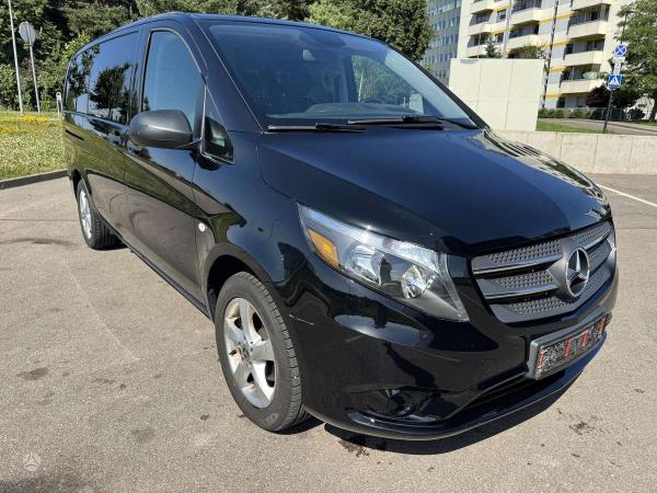 Black Mercedes-Benz Vito 2018 in Vilnius, with an engine capacity of 2.00 L and mileage of 103 thousand km for 17500 €, photo 2 on AUTOMOTO.COM.LV