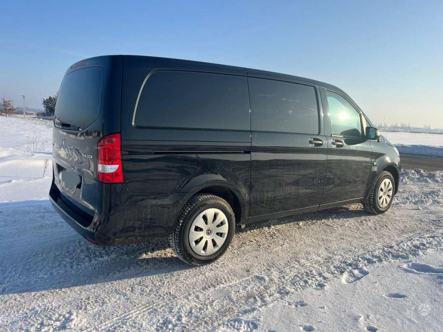 Black Mercedes-Benz Vito 2019 in Taurage, with an engine capacity of 2.14 L and mileage of 212 thousand km for 13000 €, photo 1 on AUTOMOTO.COM.LV