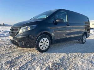 Black Mercedes-Benz Vito 2019 in Taurage, with an engine capacity of 2.14 L and mileage of 212 thousand km for 13000 €, photo 2 on AUTOMOTO.COM.LV