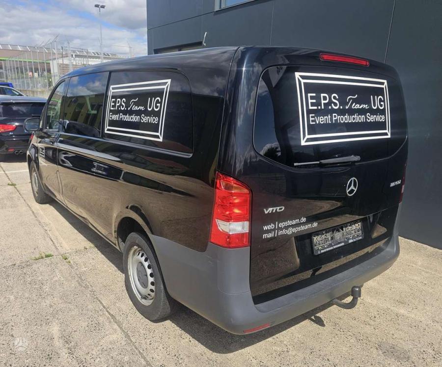 Melns Mercedes-Benz Vito 2019 Kelmė, ar dzinēja tilpumu 2.14 L un nobraukumu 321 tūkst. km par 8700 €, foto 7 vietnē AUTOMOTO.COM.LV