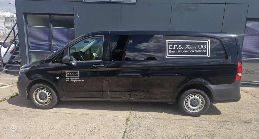 Melns Mercedes-Benz Vito 2019 Kelmė, ar dzinēja tilpumu 2.14 L un nobraukumu 321 tūkst. km par 8700 €, foto 8 vietnē AUTOMOTO.COM.LV