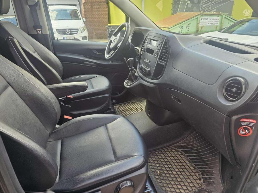 Melns Mercedes-Benz Vito 2019 Kelmė, ar dzinēja tilpumu 2.14 L un nobraukumu 321 tūkst. km par 8700 €, foto 16 vietnē AUTOMOTO.COM.LV