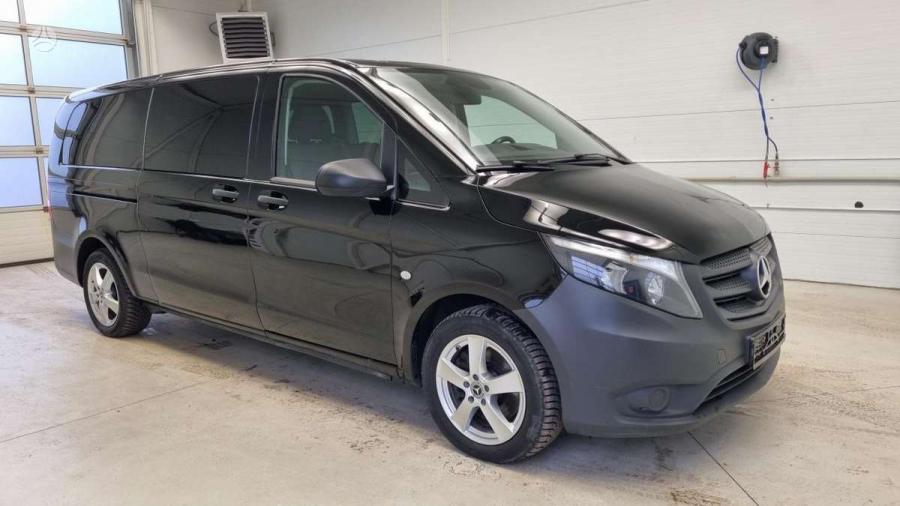 Black Mercedes-Benz Vito 2019 in Radviliskis, with an engine capacity of 1.95 L and mileage of 266 thousand km for 18089 €, photo 4 on AUTOMOTO.COM.LV