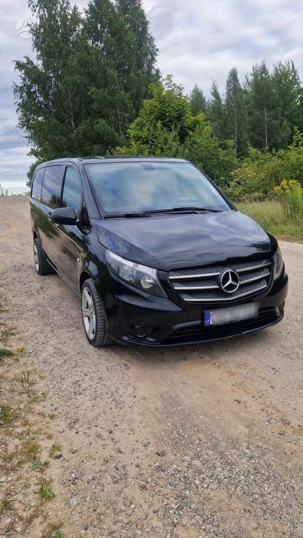 Black Mercedes-Benz Vito 2020 in Vilnius, with an engine capacity of 1.75 L and mileage of 215 thousand km for 16000 €, photo 3 on AUTOMOTO.COM.LV