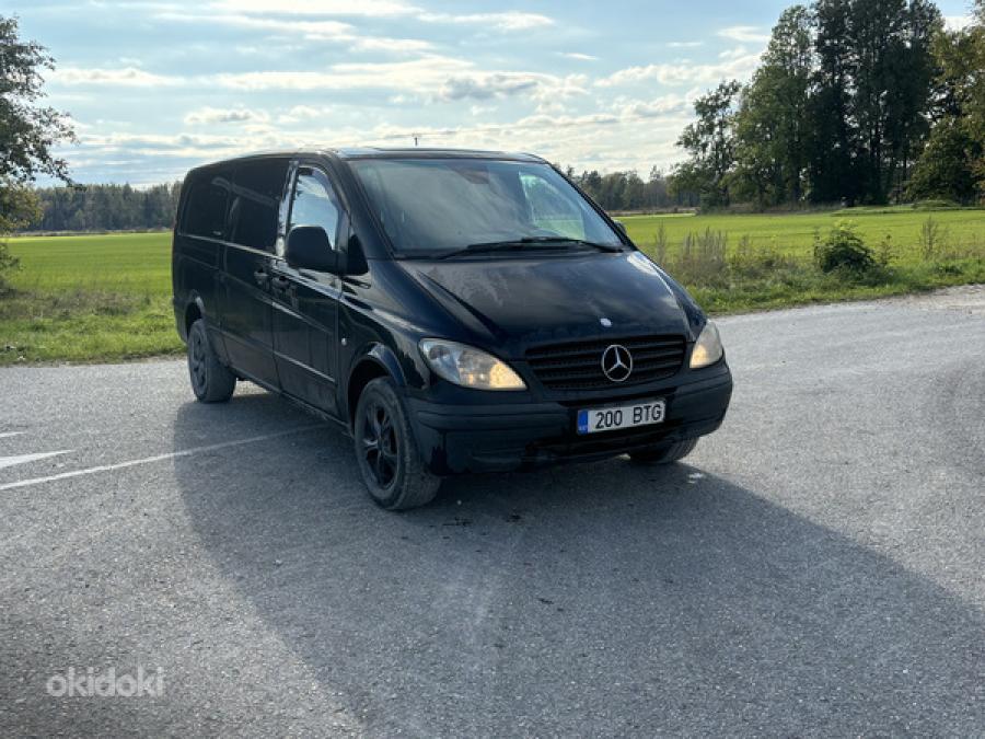 Black Mercedes-Benz Vito 2006 in Mustvee, with an engine capacity of 2.20 L and mileage of 453 thousand km for 1499 €, photo 1 on AUTOMOTO.COM.LV