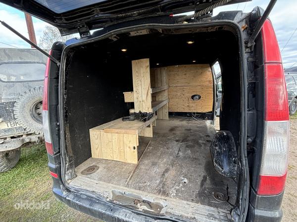 Black Mercedes-Benz Vito 2006 in Mustvee, with an engine capacity of 2.20 L and mileage of 453 thousand km for 1499 €, photo 6 on AUTOMOTO.COM.LV