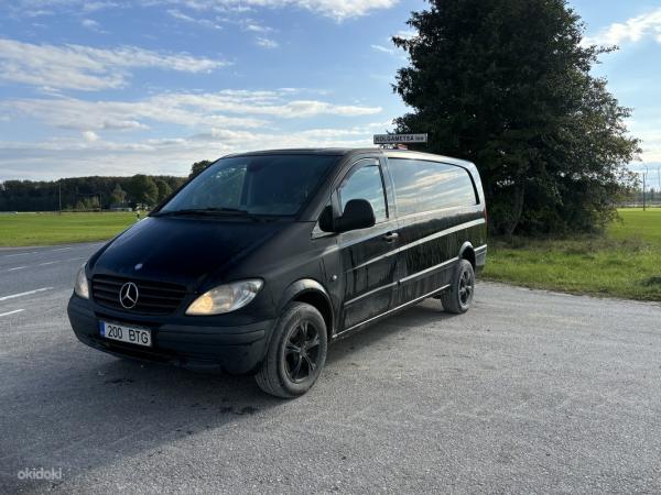 Black Mercedes-Benz Vito 2006 in Mustvee, with an engine capacity of 2.20 L and mileage of 453 thousand km for 1499 €, photo 8 on AUTOMOTO.COM.LV