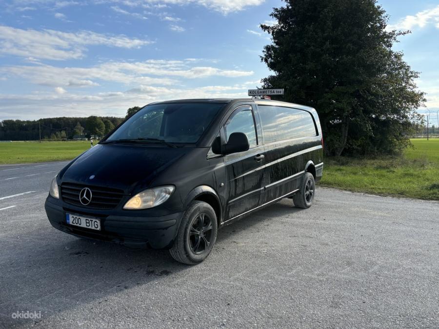 Black Mercedes-Benz Vito 2006 in Mustvee, with an engine capacity of 2.20 L and mileage of 453 thousand km for 1499 €, photo 9 on AUTOMOTO.COM.LV