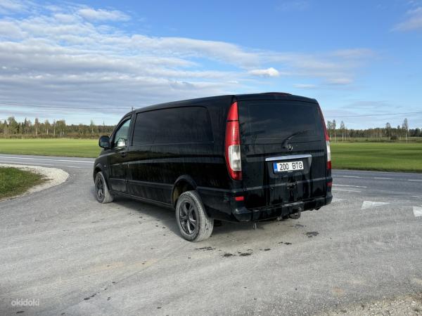 Black Mercedes-Benz Vito 2006 in Mustvee, with an engine capacity of 2.20 L and mileage of 453 thousand km for 1499 €, photo 9 on AUTOMOTO.COM.LV
