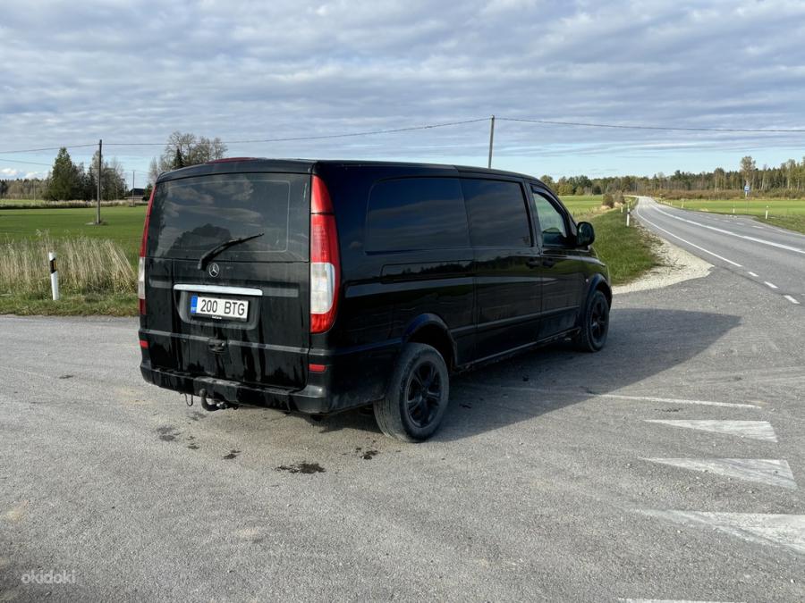 Black Mercedes-Benz Vito 2006 in Mustvee, with an engine capacity of 2.20 L and mileage of 453 thousand km for 1499 €, photo 11 on AUTOMOTO.COM.LV