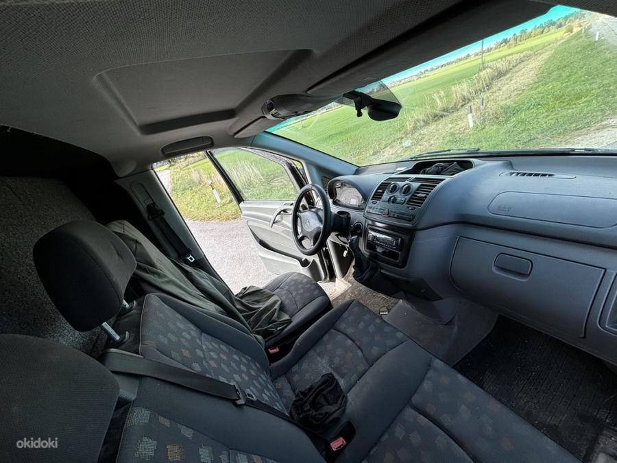 Black Mercedes-Benz Vito 2006 in Mustvee, with an engine capacity of 2.20 L and mileage of 453 thousand km for 1499 €, photo 12 on AUTOMOTO.COM.LV