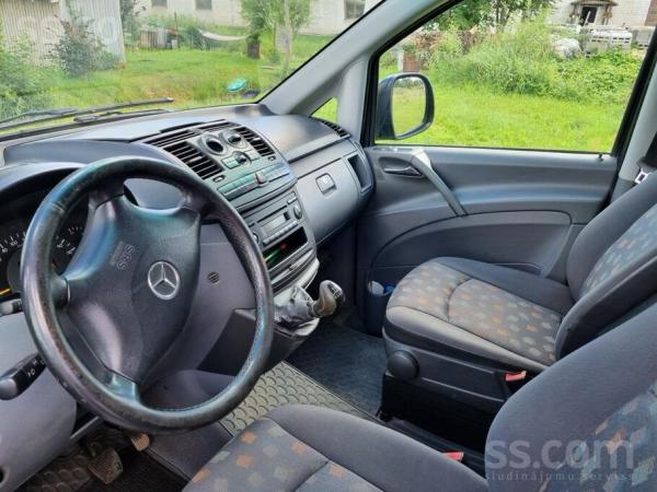 Black Mercedes-Benz Vito 2006 in Ogre, with an engine capacity of 2.20 L and mileage of 260 thousand km for 4500 €, photo 3 on AUTOMOTO.COM.LV