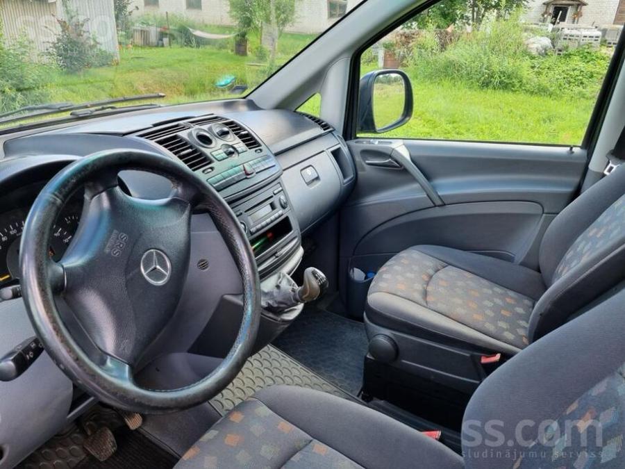 Melns Mercedes-Benz Vito 2006 Ogre, ar dzinēja tilpumu 2.20 L un nobraukumu 260 tūkst. km par 4500 €, foto 4 vietnē AUTOMOTO.COM.LV
