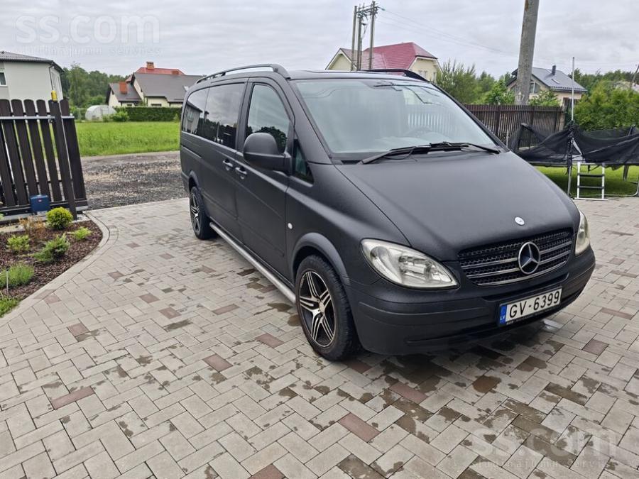 Black Mercedes-Benz Vito 2007 in Riga, with an engine capacity of 2.20 L and mileage of 382 thousand km for 5000 €, photo 3 on AUTOMOTO.COM.LV