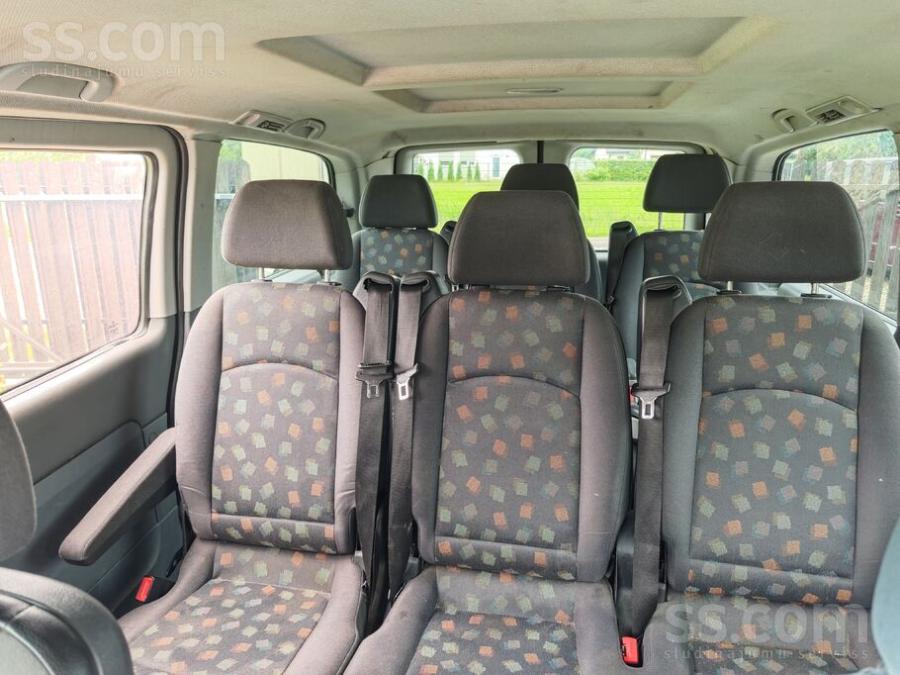 Black Mercedes-Benz Vito 2007 in Riga, with an engine capacity of 2.20 L and mileage of 382 thousand km for 5000 €, photo 8 on AUTOMOTO.COM.LV