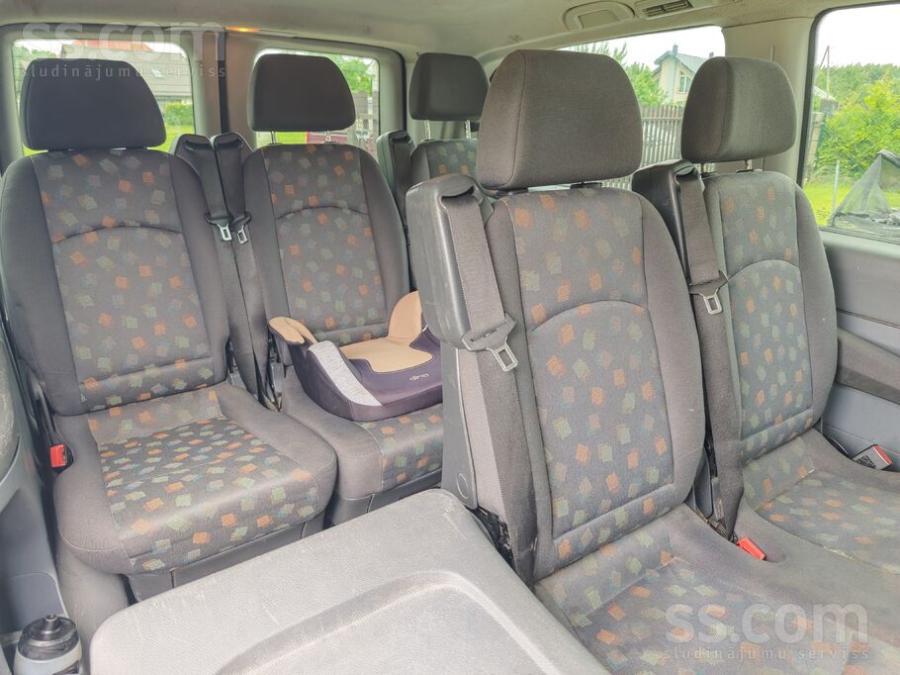 Black Mercedes-Benz Vito 2007 in Riga, with an engine capacity of 2.20 L and mileage of 382 thousand km for 5000 €, photo 10 on AUTOMOTO.COM.LV