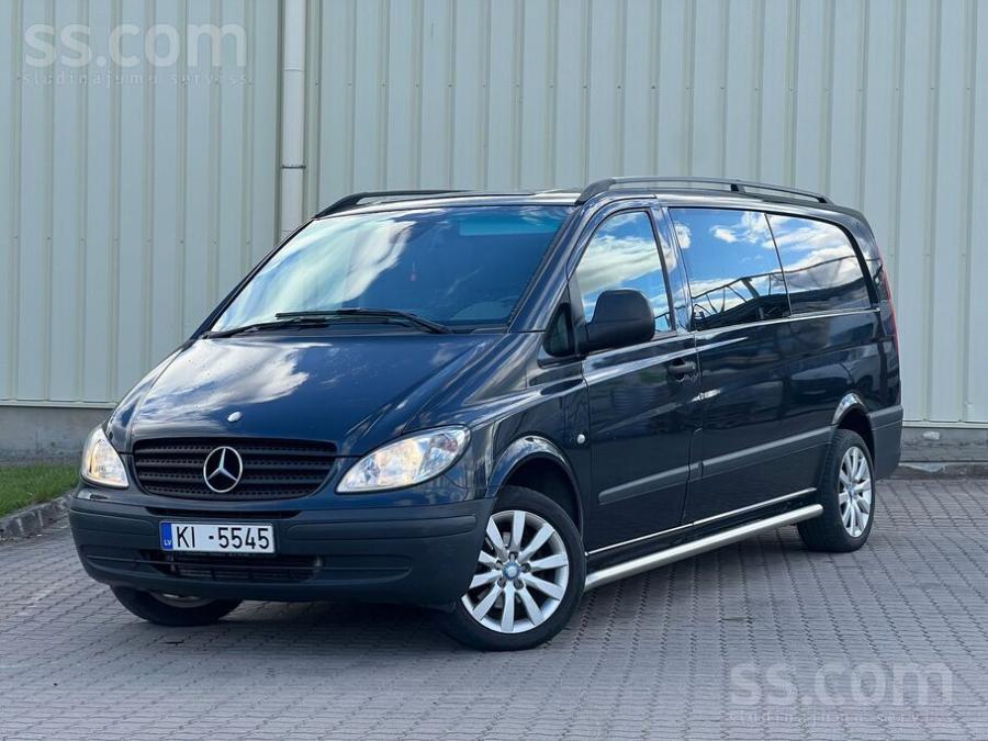 Black Mercedes-Benz Vito 2007 in Tukums, with an engine capacity of 2.20 L and mileage of 360 thousand km for 6990 €, photo 1 on AUTOMOTO.COM.LV