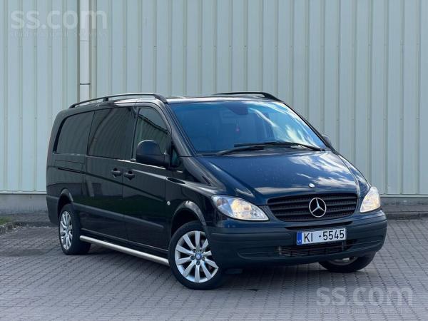 Black Mercedes-Benz Vito 2007 in Tukums, with an engine capacity of 2.20 L and mileage of 360 thousand km for 6990 €, photo 2 on AUTOMOTO.COM.LV