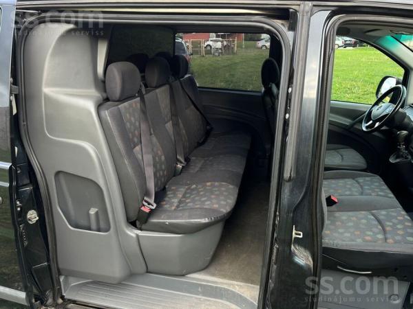 Melns Mercedes-Benz Vito 2007 Tukums, ar dzinēja tilpumu 2.20 L un nobraukumu 360 tūkst. km par 6990 €, foto 6 vietnē AUTOMOTO.COM.LV