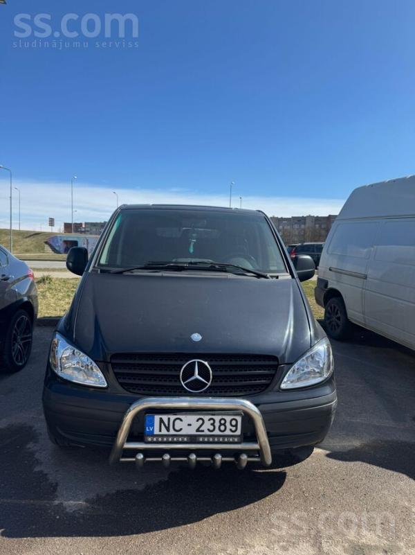 Black Mercedes-Benz Vito 2007 in Rezekne, with an engine capacity of 2.20 L and mileage of 405 thousand km for 8200 €, photo 1 on AUTOMOTO.COM.LV
