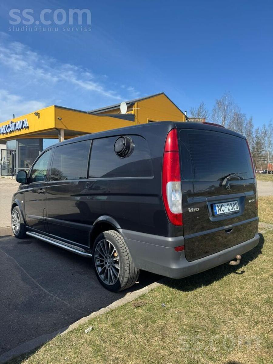 Melns Mercedes-Benz Vito 2007 Rēzekne, ar dzinēja tilpumu 2.20 L un nobraukumu 405 tūkst. km par 8200 €, foto 5 vietnē AUTOMOTO.COM.LV