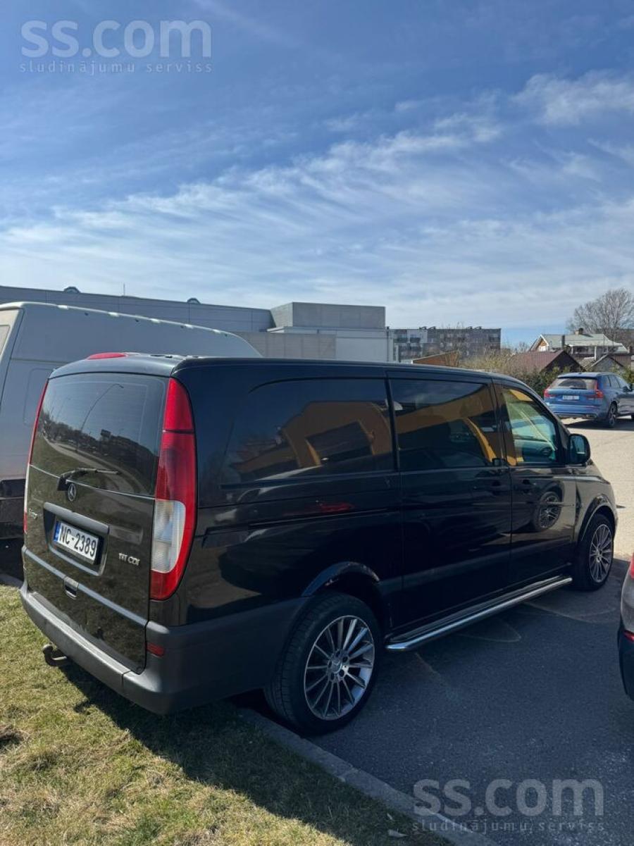 Melns Mercedes-Benz Vito 2007 Rēzekne, ar dzinēja tilpumu 2.20 L un nobraukumu 405 tūkst. km par 8200 €, foto 6 vietnē AUTOMOTO.COM.LV