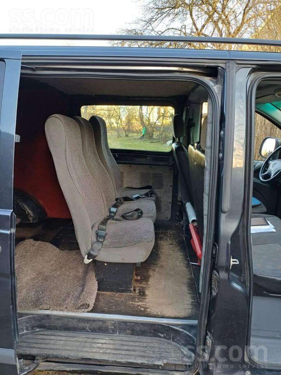 Melns Mercedes-Benz Vito 2007 Valmiera, ar dzinēja tilpumu 2.20 L un nobraukumu 560 tūkst. km par 3259 €, foto 11 vietnē AUTOMOTO.COM.LV