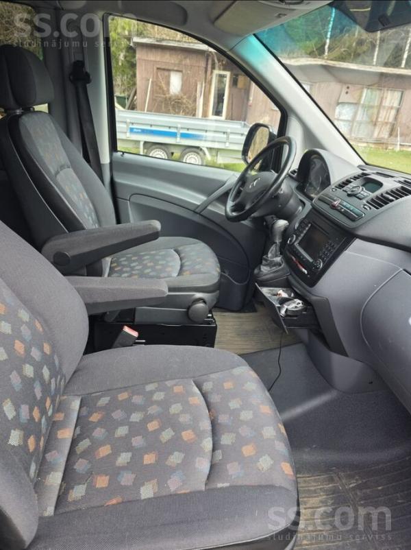 Black Mercedes-Benz Vito 2008 in Riga, with an engine capacity of 3.00 L and mileage of 318 thousand km for 12000 €, photo 7 on AUTOMOTO.COM.LV